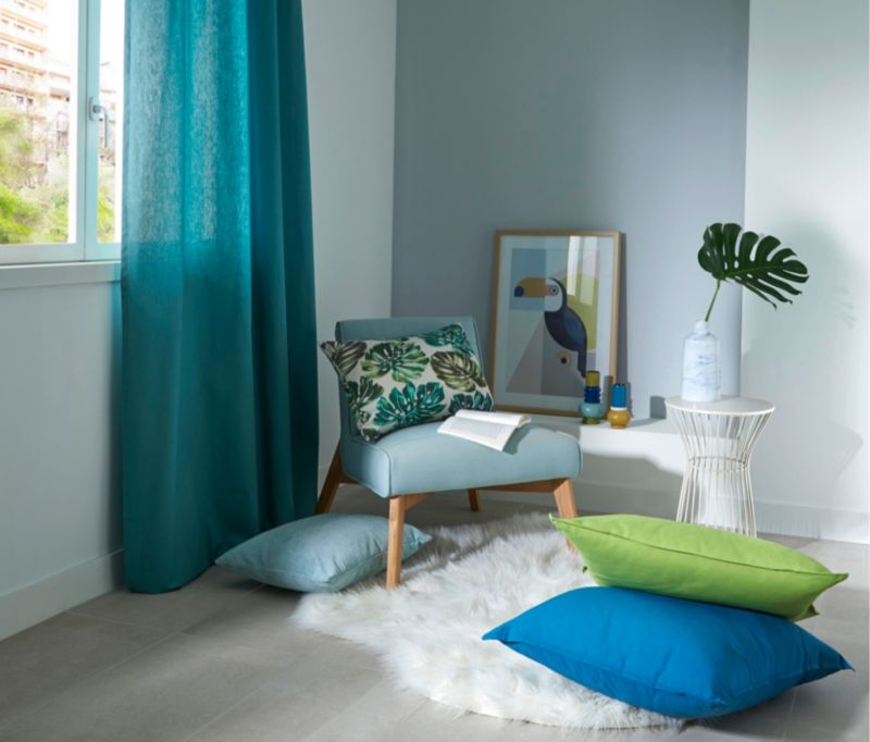 Poduszka GoodHome Pahea 45 x 45 cm miętowa