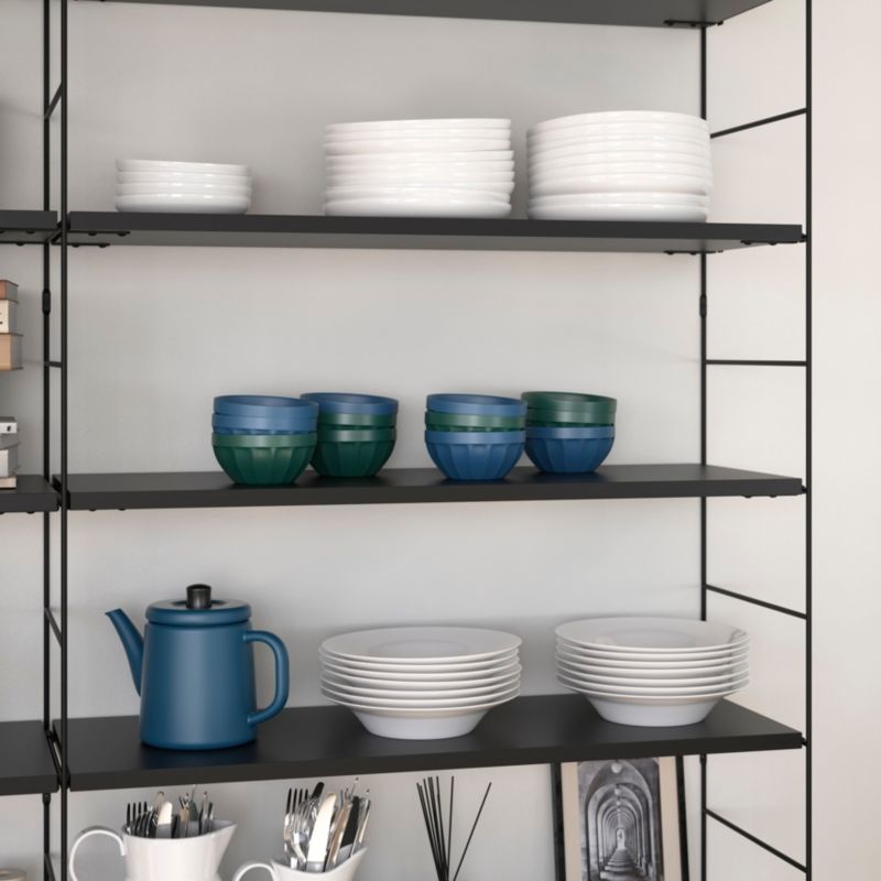 Półka GoodHome Rigga 29 x 80 cm czarny