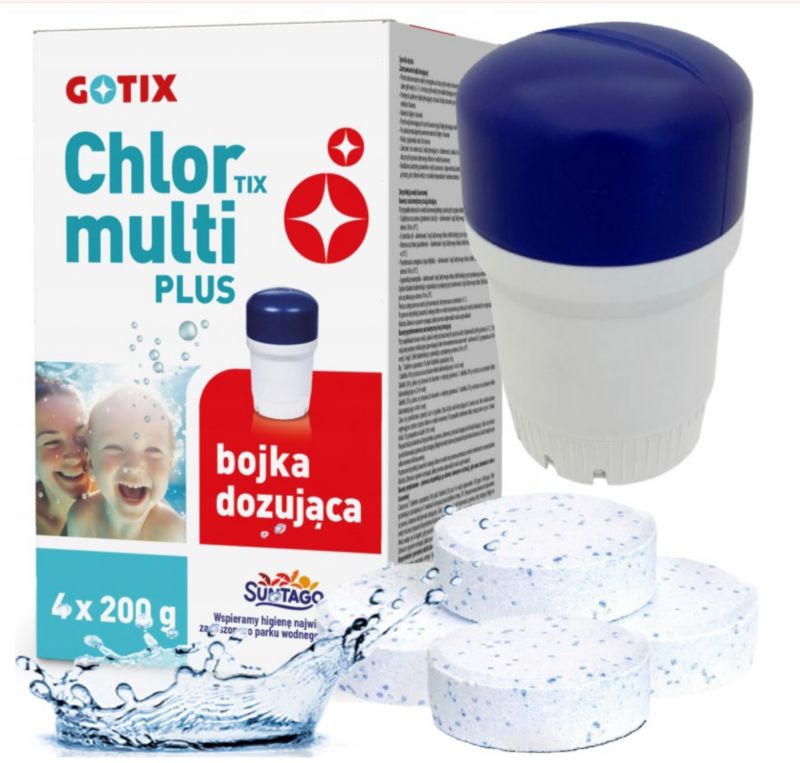 Preparat do basenów Gorix Gotix Chlortix Multi plus Bojka dozująca 1 szt. | Majsterkowanie w ...