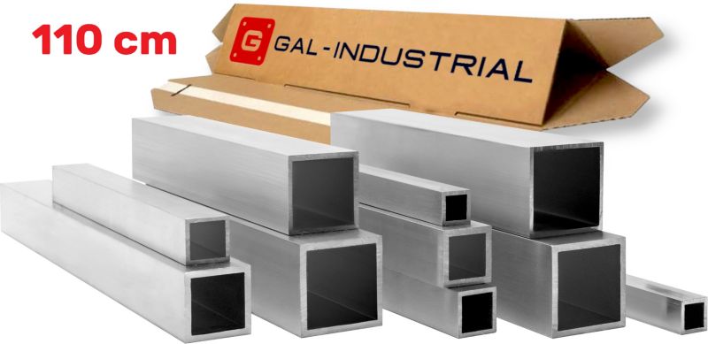 Profil Aluminiowy GAL-INDUSTRIAL 20x20x2 mm 110 cm Rura Kwadratowa ...