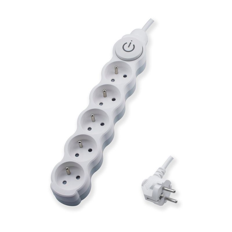 Przedłużacz mieszkaniowy Ecolina 5 gniazdek z uziemieniem 3 m z ...