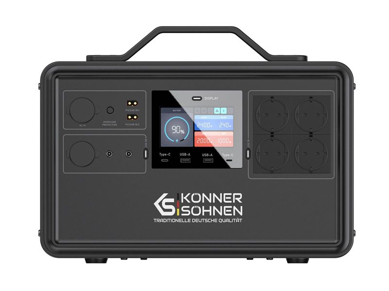 Przenośna stacja zasilania Könner & Söhnen 4800W LiFePO4 2240 Wh 1 szt.