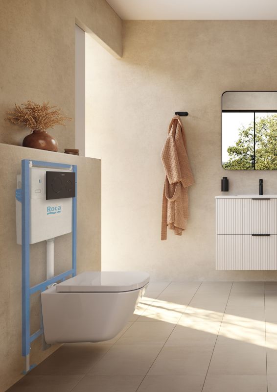 Przycisk WC Roca Duplo One PL10 czarny mat