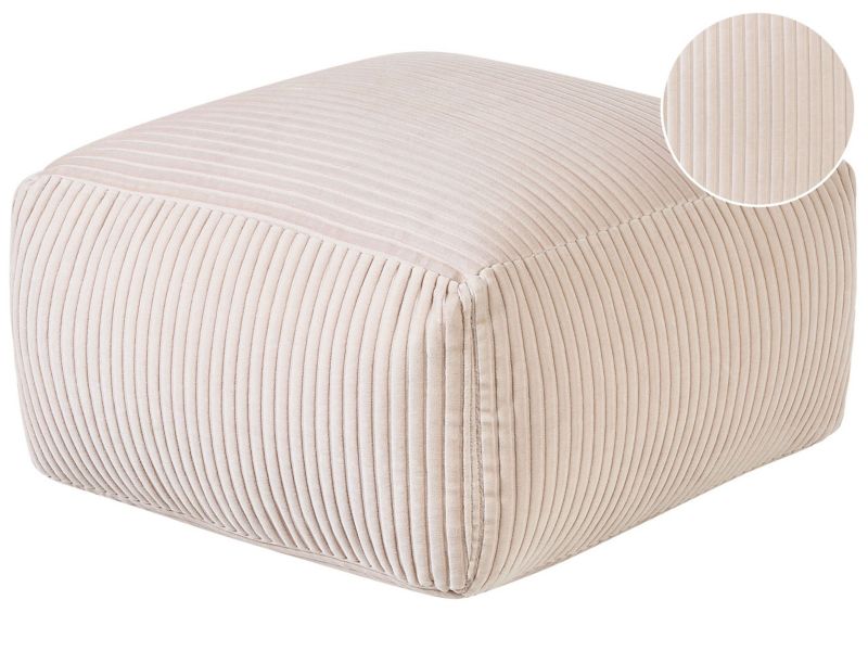 Puf Mukki Beżowy Bawełna 1 szt. | Majsterkowanie w Castoramie