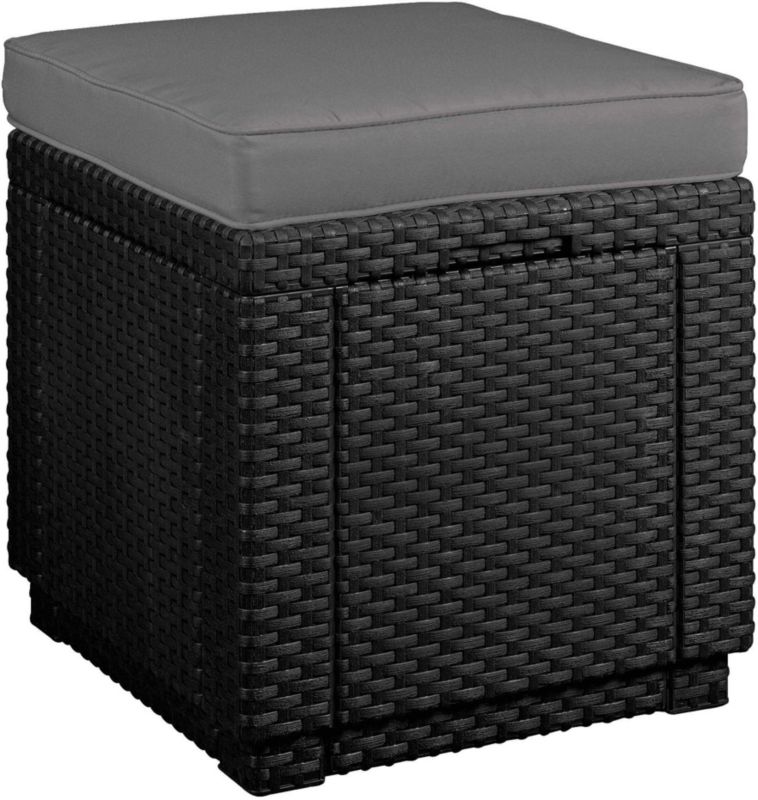 Pufa ogrodowa Keter CUBE 42x42x39cm z funkcją przechowywania Grafit 1 ...