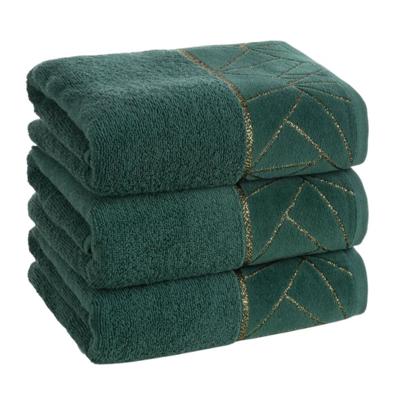 Ręcznik Kąpielowy Cleo Eurofirany Zielony Gruby Chłonny 50X90 Cm 1Szt.