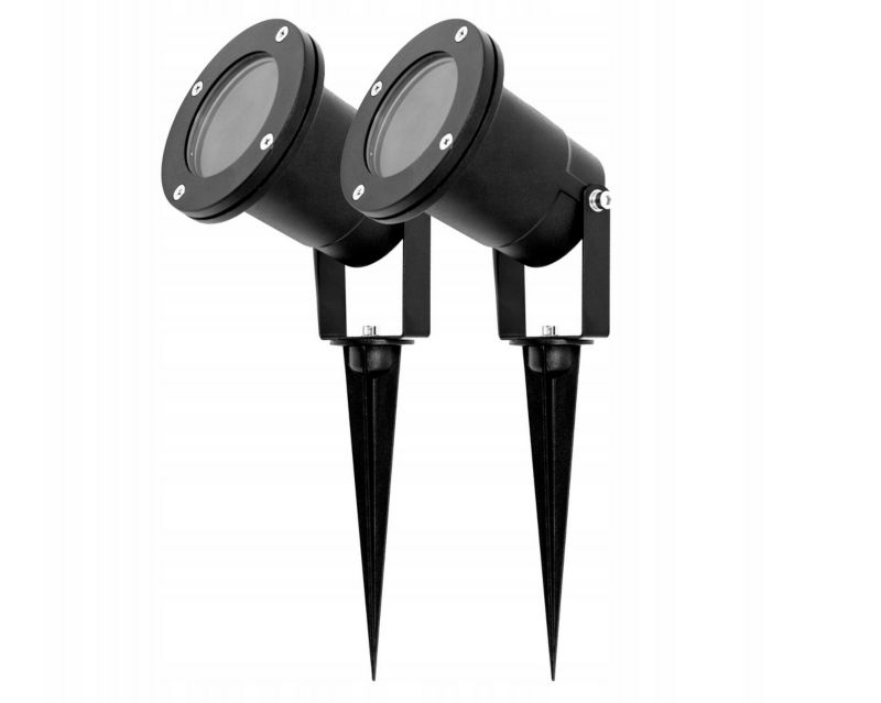 Reflektor ogrodowy EDO wbijany LED Hortus GU10 IP65 czarny EDO777112 2 szt. | Majsterkowanie w ...