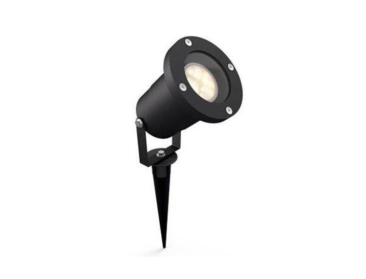 Reflektor Philips ogrodowy Puled LED GU10 5W ciepła biel IP44 czarny 1szt. | Majsterkowanie w ...