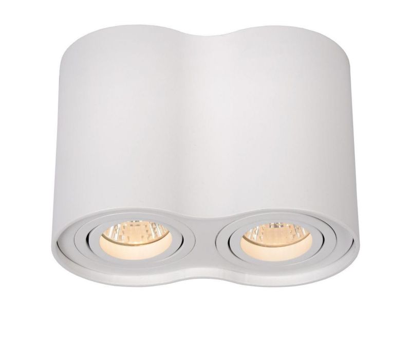Reflektor spot Lucide Tube biały 2 x GU10 x 50W IP20 wym: 19,5 x 9,5 cm ...