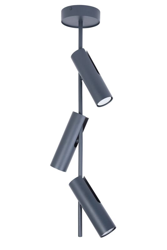 Reflektor spot Sigma Lighting Leda grafitowy 3 x GU10 x IP20 wym: 76 x ...