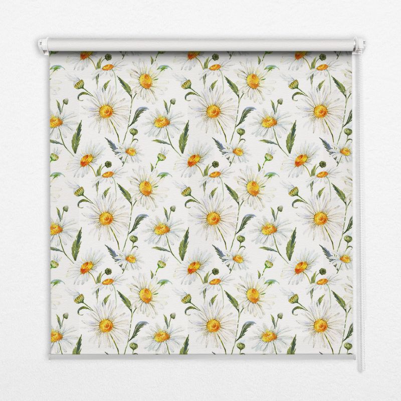 Roleta Wzorzysta Tulup 150x180 cm Stokrotki Montaż do ściany/sufitu 1 szt.