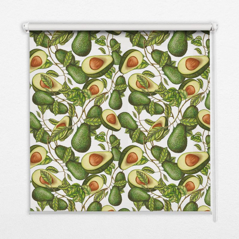 Roleta Wzorzysta Tulup 90x140 cm Avocado Montaż do ściany/sufitu 1 szt.