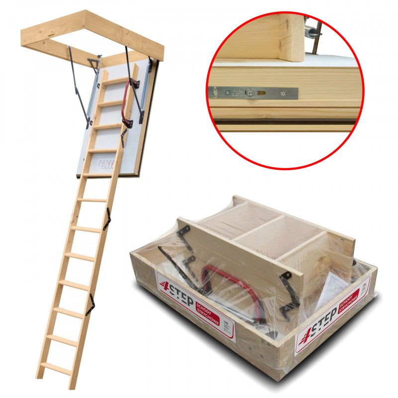 Schody strychowe 4STEP Extreme 100x70 0,55 W/m2K 1szt. | Majsterkowanie ...