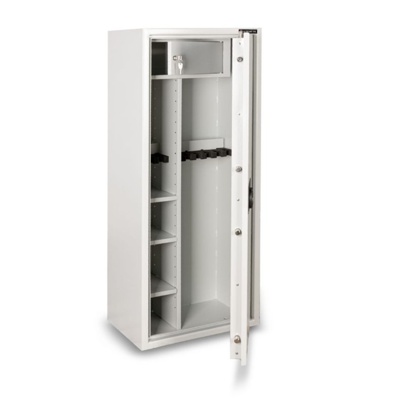 Sejf na broń długą Konsmetal MLB 150D/6+4 szt. broni, zamek kluczowy kl. A, klasa bezpieczeństwa ...