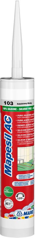 Silikon Mapei Mapesil AC 103 księżyc biały 310 ml