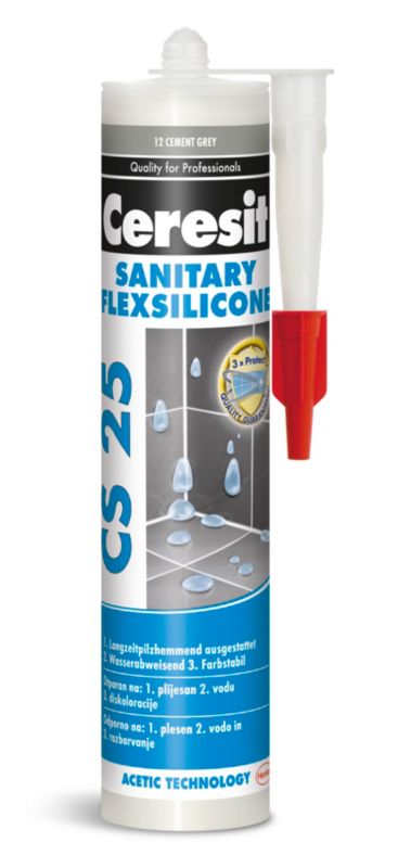 Silikon sanitarny Ceresit CS 25 antracyt 280 ml | Majsterkowanie w Castoramie