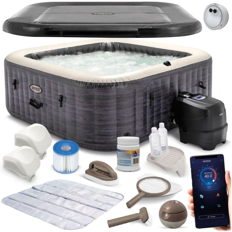 Spa dmuchane Intex basen 4-osobowe Hydromasaż 28450NP-Z 1szt ...