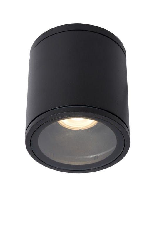 Spot Lucide Aven czarny hermetyczny 1 x GU10 x 50W IP65 wym: 9 x 9 cm ...