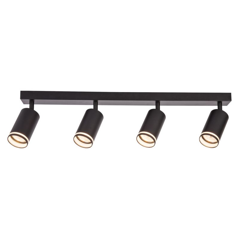 Spot reflektor natynkowy Milagro PIPE czarny 4xGU10x10W wym:16,5x59,5x5 ...