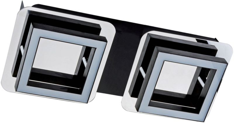 Spot Struhm Lipsk 2 x 520 lm 4000 K czarny | Majsterkowanie w Castoramie