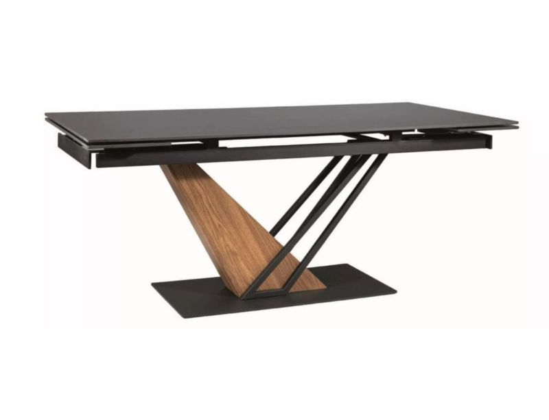 Stół Signal rozkładany GENESIS 160(220)x90 czarny marmur/jesion 1 szt ...