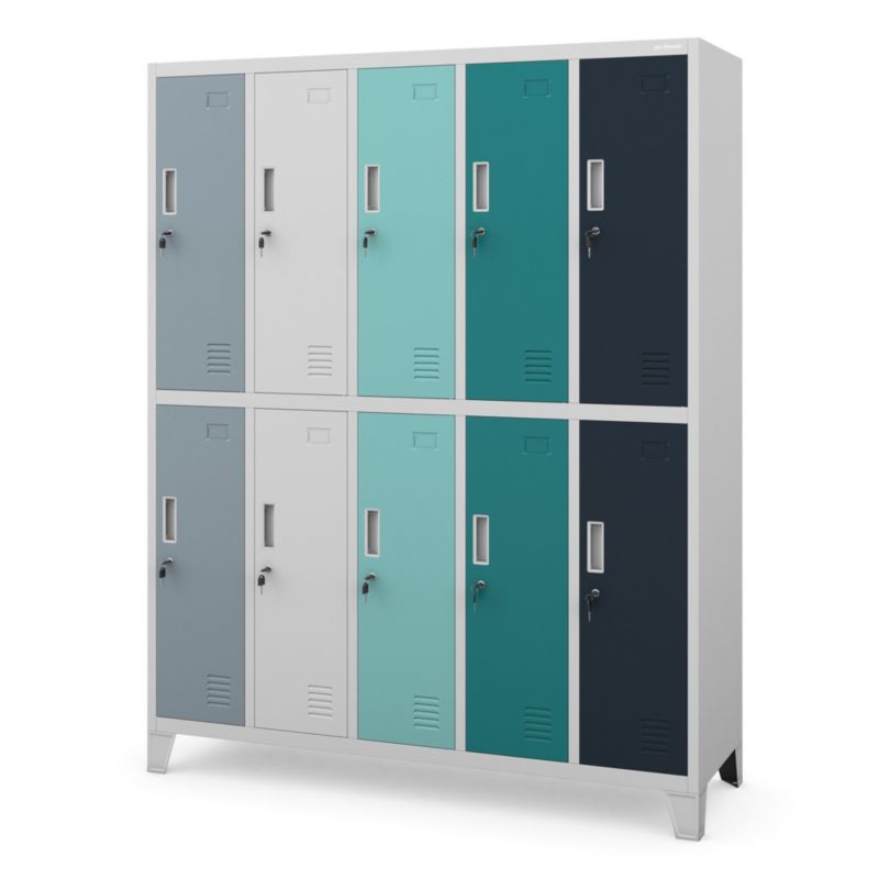 Szafa metalowa BHP socjalna Jan Nowak Bartek 172x136x45 cm wielokolorowa 1 szt | Majsterkowanie ...