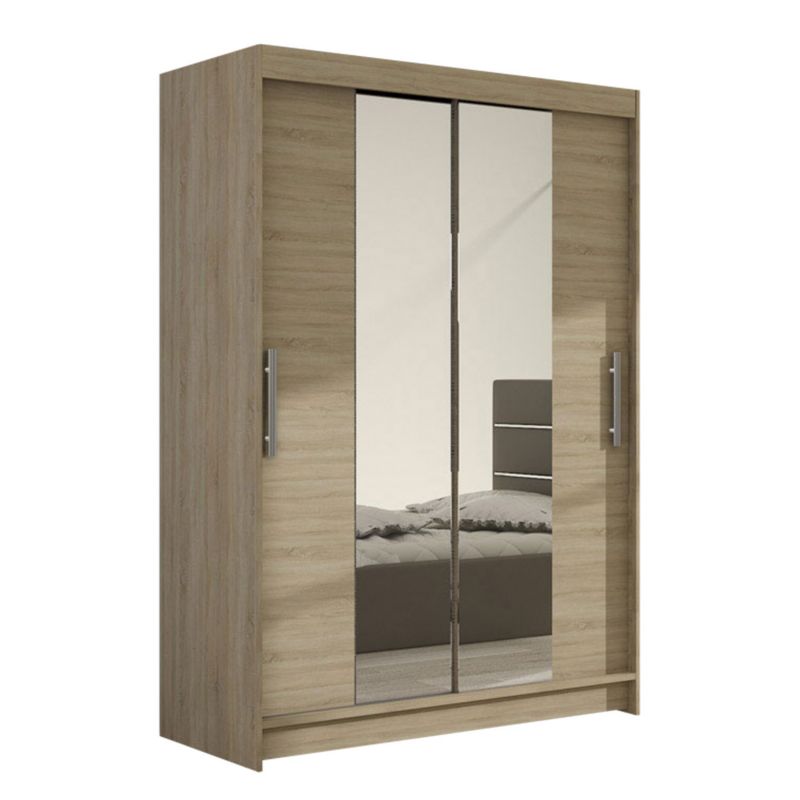 Szafa MIRJAN 24 z drzwiami przesuwnymi Miami II dąb sonoma/lustro 1 szt. | Majsterkowanie w ...