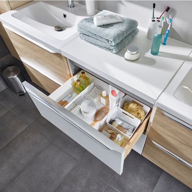 Szafka pod umywalkę GoodHome Imandra wisząca 100 cm dąb