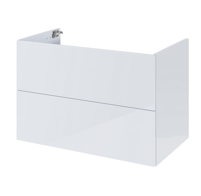 Szafka pod umywalkę Roca Style 80 cm wisząca biały połysk