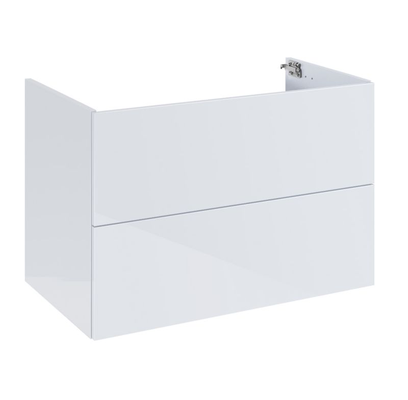 Szafka pod umywalkę Roca Style 80 cm wisząca biały połysk