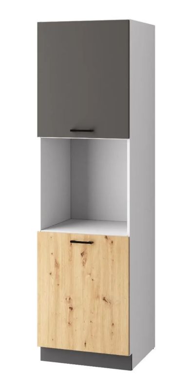 Szafka STOLKAR pod piekarnik 60 CLARA D60PK/2133 P/L dąb/szary grafit 1 szt