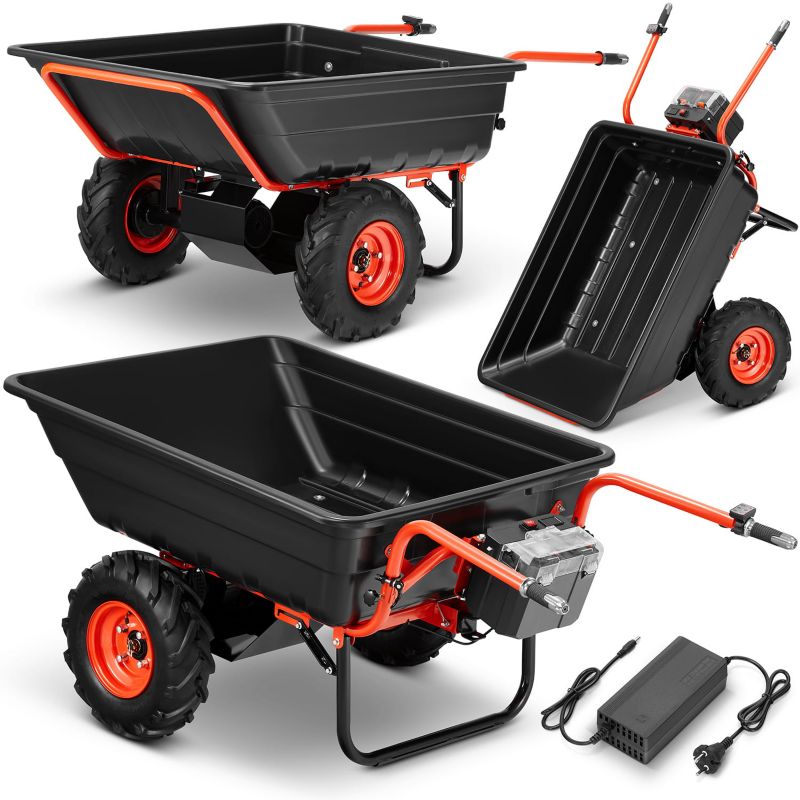 Taczka przyczepka koleba 300L elektryczna z napędem elektrycznym Bäumr-AG BMR-UT300 1 szt