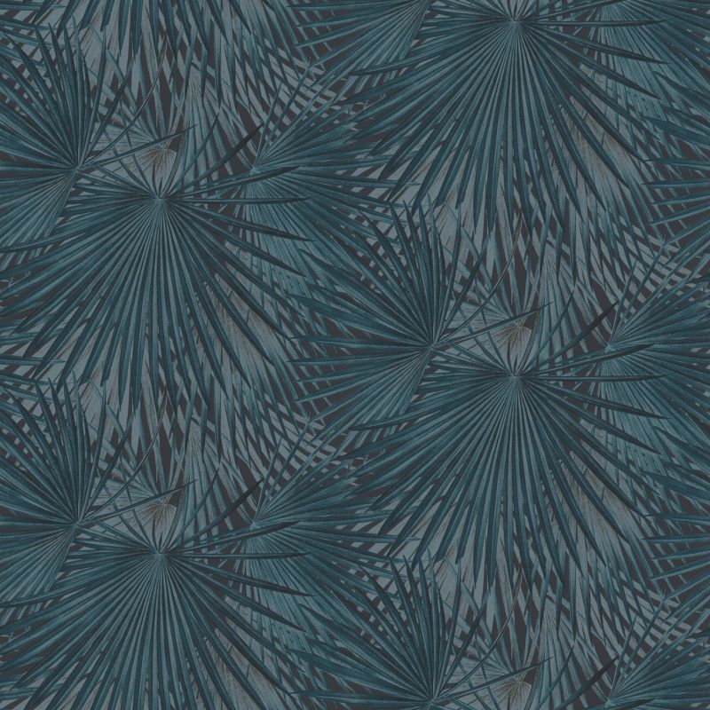 Tapeta winylowa na flizelinie GoodHome Pyte ciemnoniebieska ...