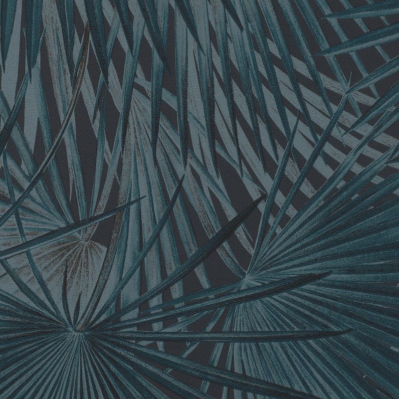 Tapeta winylowa na flizelinie GoodHome Pyte ciemnoniebieska ...