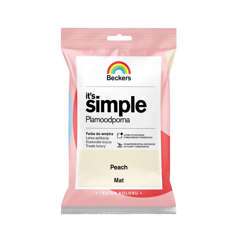 Tester farby kolorowej Beckers It's Simple peach 0,05 l ...