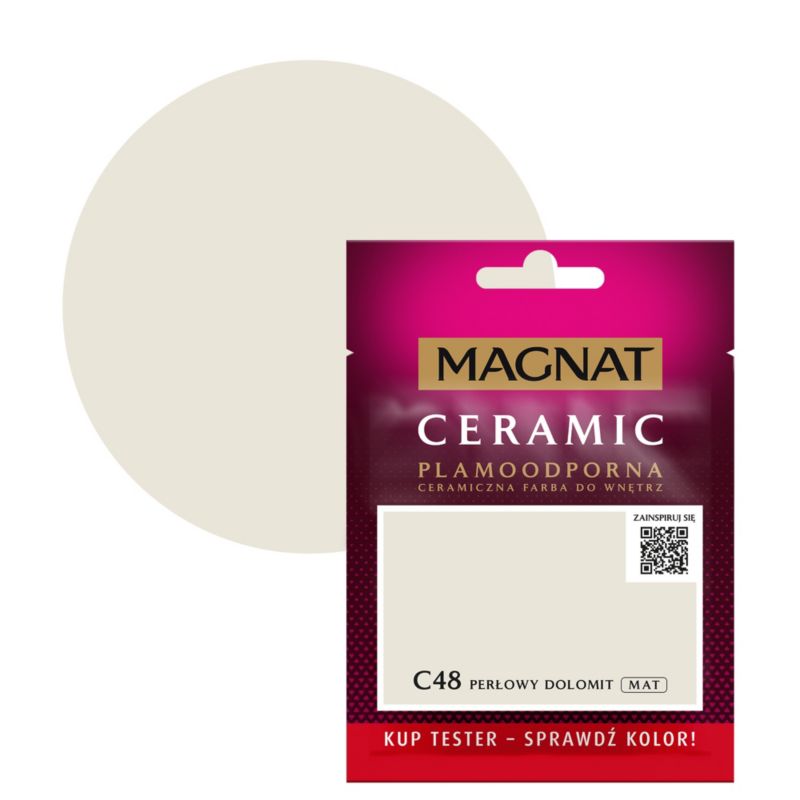 Tester farby Magnat Ceramic C48 perłowy dolomit 0,03 l | Majsterkowanie ...