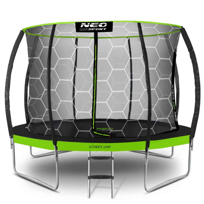 Trampolina ogrodowa Neo-Sport 374cm 12ft + drabinka + siatka wewnetrzna 1szt. | Majsterkowanie w ...