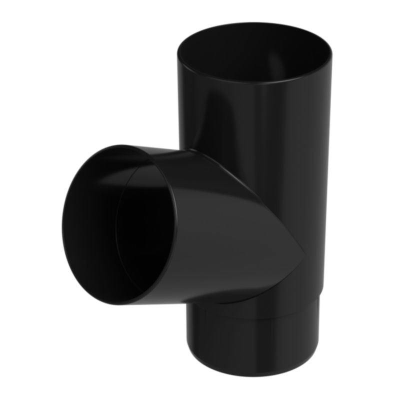 Trójnik Galeco PVC 100 mm/67 stopni czarny