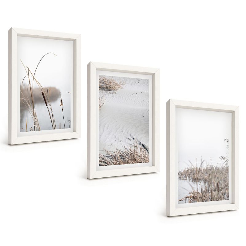 Trzyczęściowy Zestaw Obrazów ArtPrintCave 20x30 cm Biała rama ...