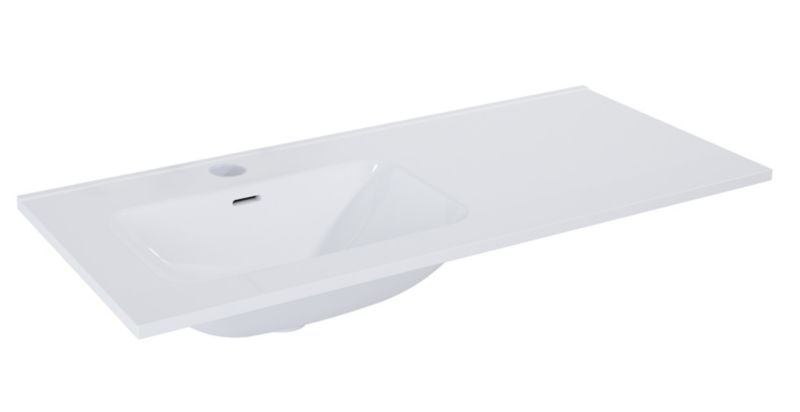 Umywalka ceramiczna meblowa Roca Style 100 cm lewa biała