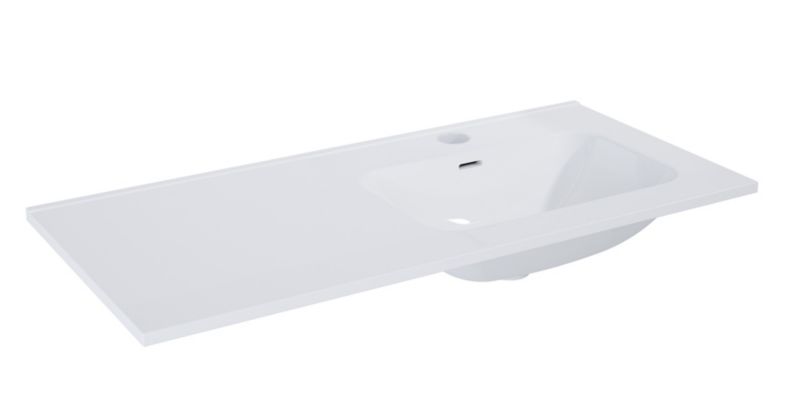 Umywalka ceramiczna meblowa Roca Style 100 cm prawa biała