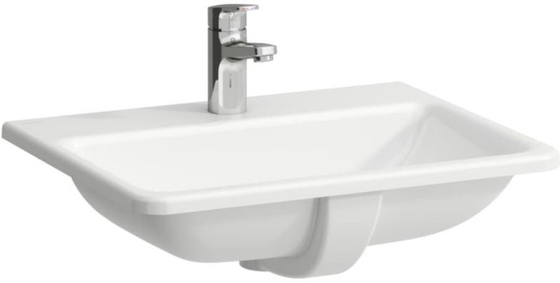 Umywalka Laufen Pro S 56x44 cm, prostokątna wpuszczana, ceramika biała ...