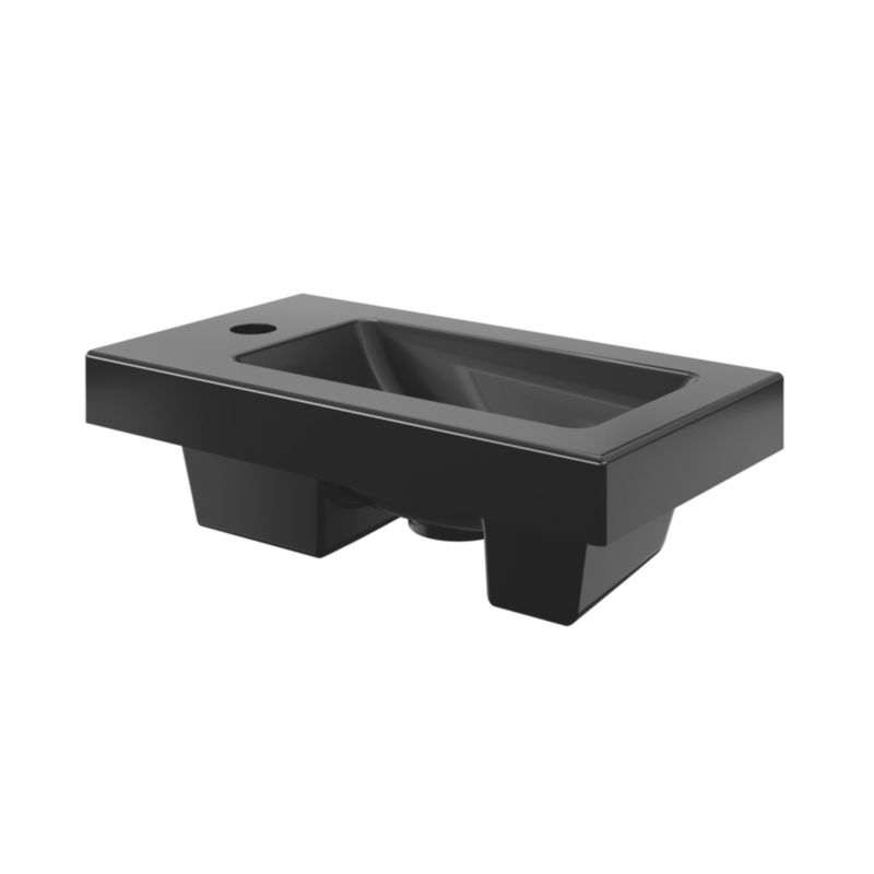Umywalka meblowa GoodHome Nira 44 x 23,5 x 13 cm czarna