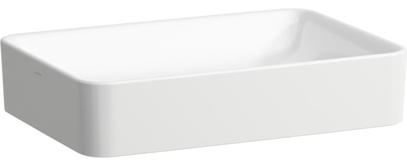 Umywalka nablatowa Laufen Pro S 55x38 cm prostokątna biała ceramika bez ...