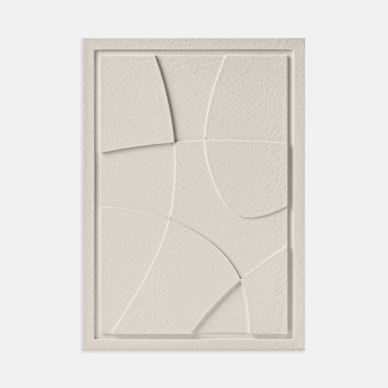 Wall Decor Murso by Cezar Abstact 1 350x500x18mm Natural Cream 1 szt ...