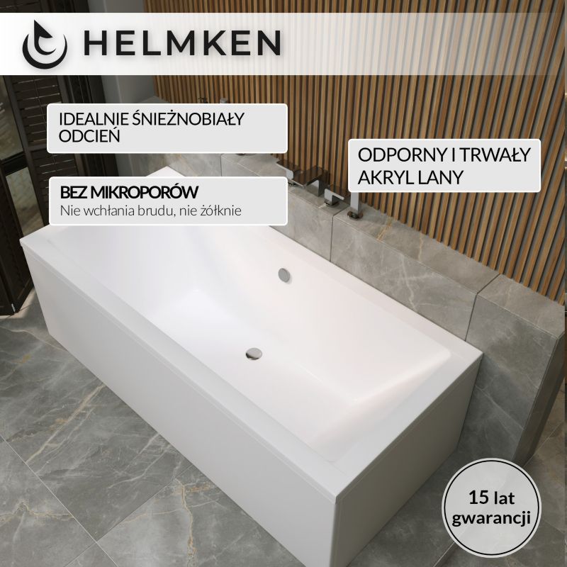 Wanna akrylowa Helmken Alvaro 190 x 90 + Nóżki / 23096006, 1 kpl