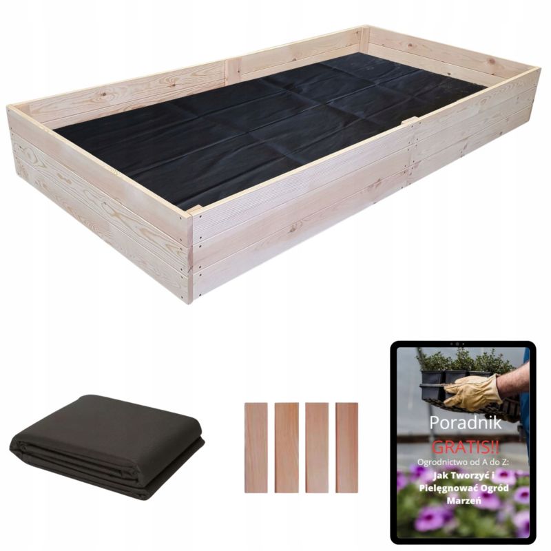 Warzywniak Drewniany 200x80cm SunWood Inspekt Zielnik Skrzynia ...