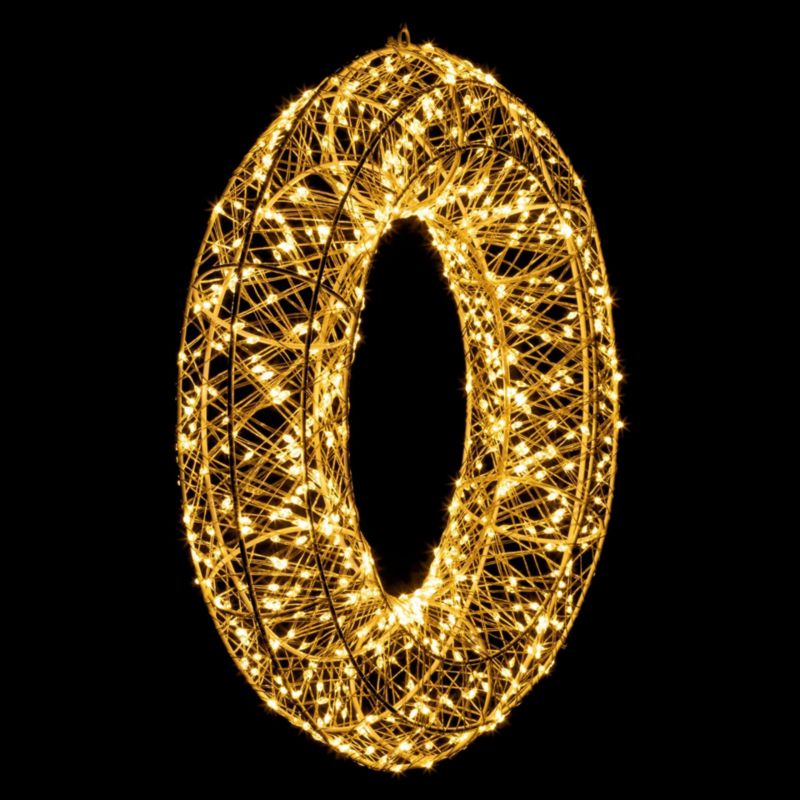 Wieniec świąteczny Springos LED dekoracja świetlna na drzwi 45 cm ...