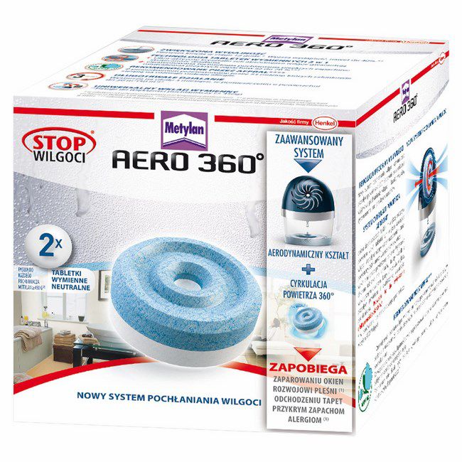 Wkład do pochłaniacza wilgoci Metylan Power Tab 2 x 450 g ...