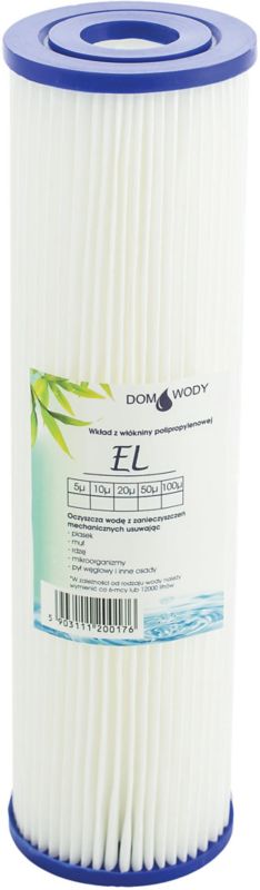 Wkład harmonijkowy Klarwod do filtra 10 EL 20 mikronów | Majsterkowanie w Castoramie